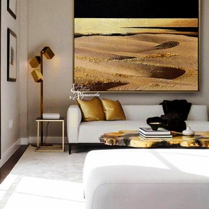 Oil Painting, Original Oil Painting Amber Painting Abstract Modern on ...