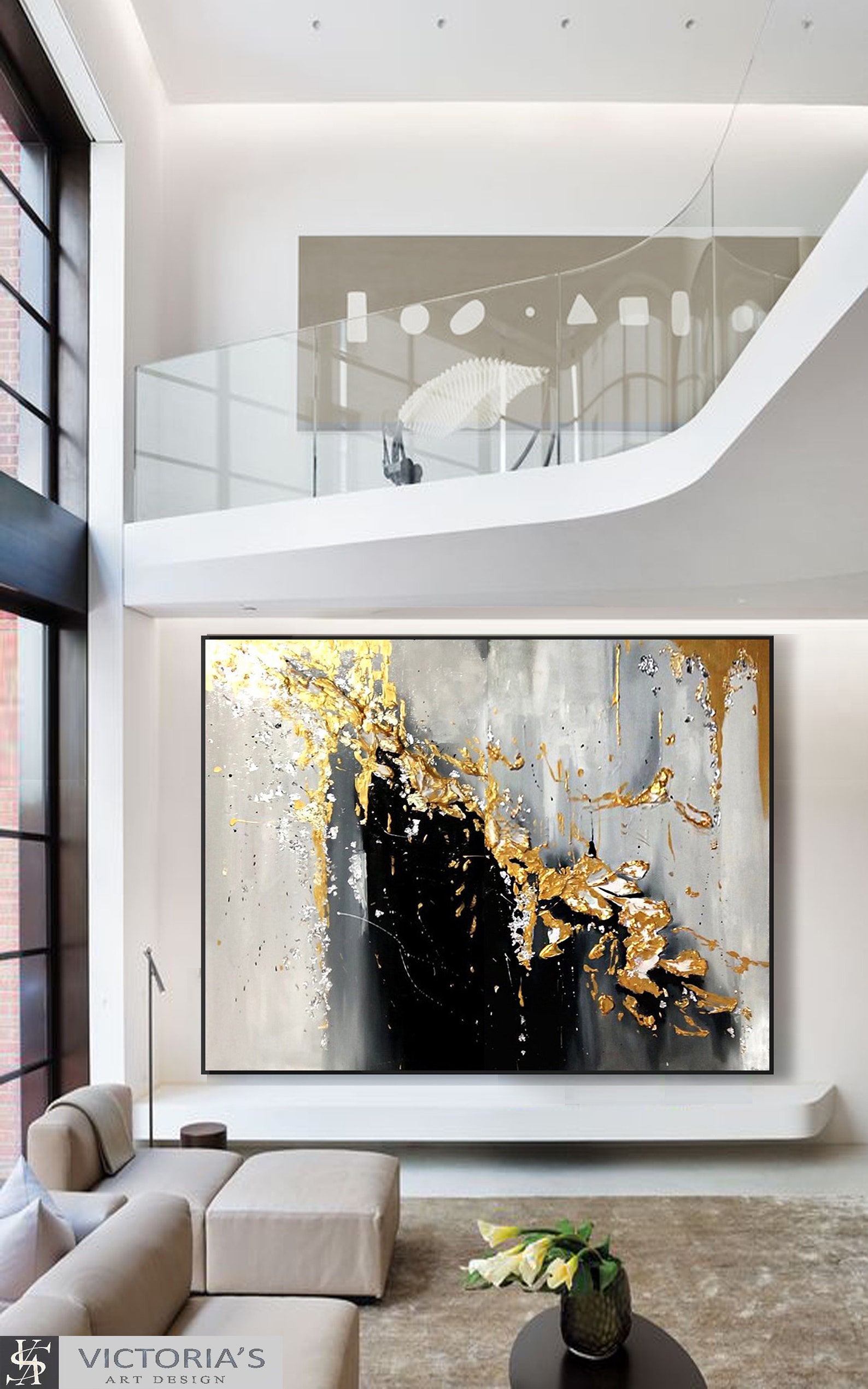 Extra Large Oil Painting, Original Oil Painting Abstract Modern on ...