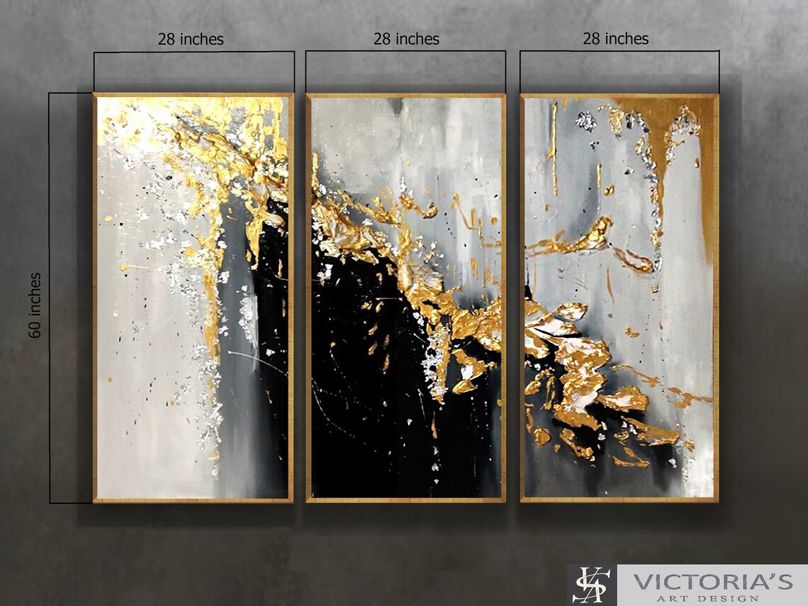 Oil Painting Original Oil Painting on canvas Abstract Set of | Etsy