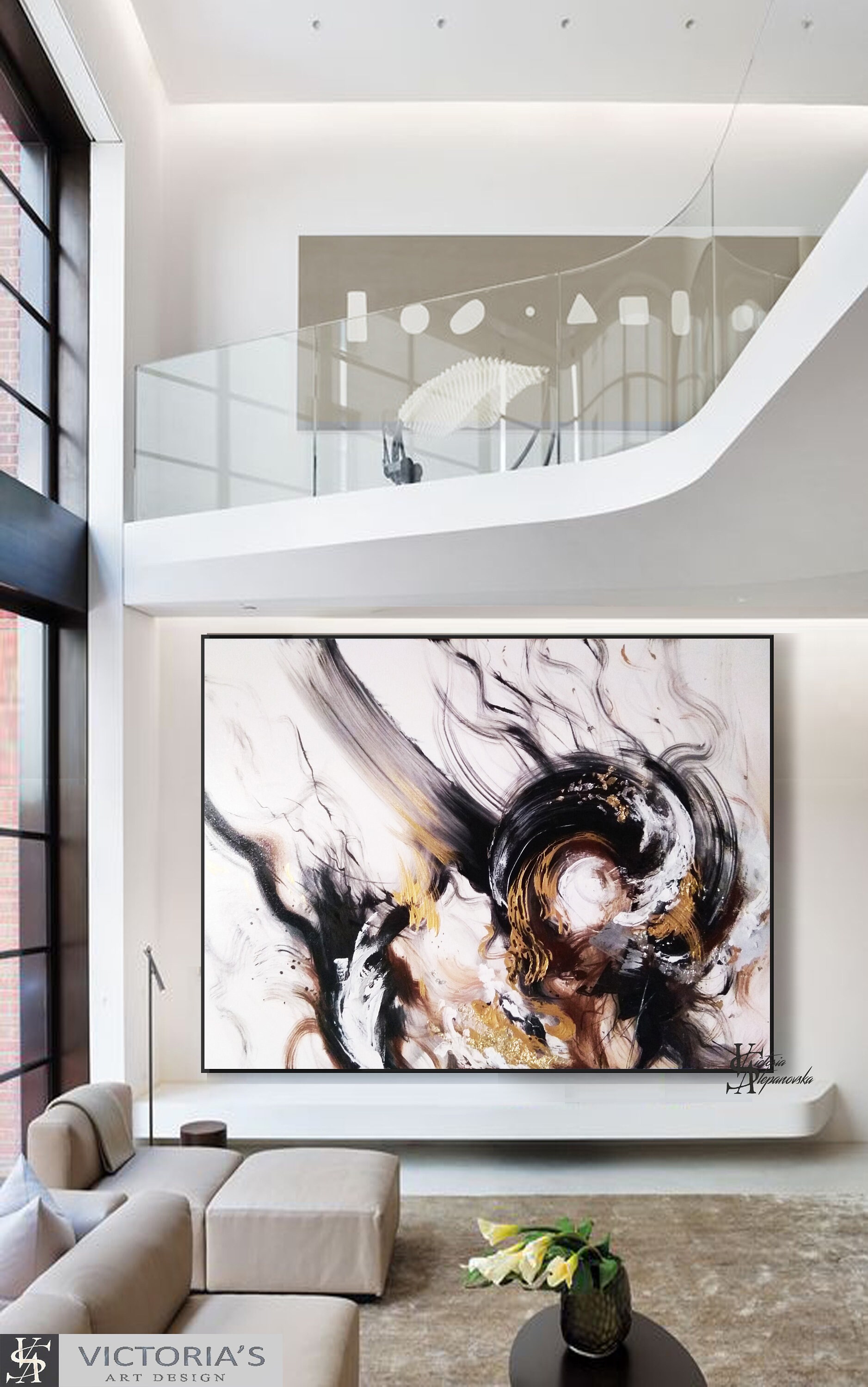 Extra Large Oil Painting, Original Oil Painting Abstract Modern on ...
