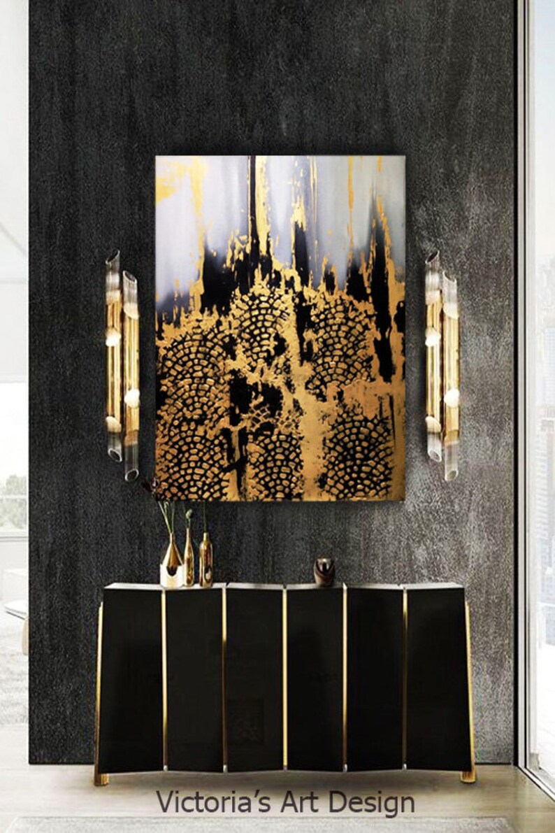 Oil Painting, Original Oil Painting Abstract Modern on Canvas Large ...