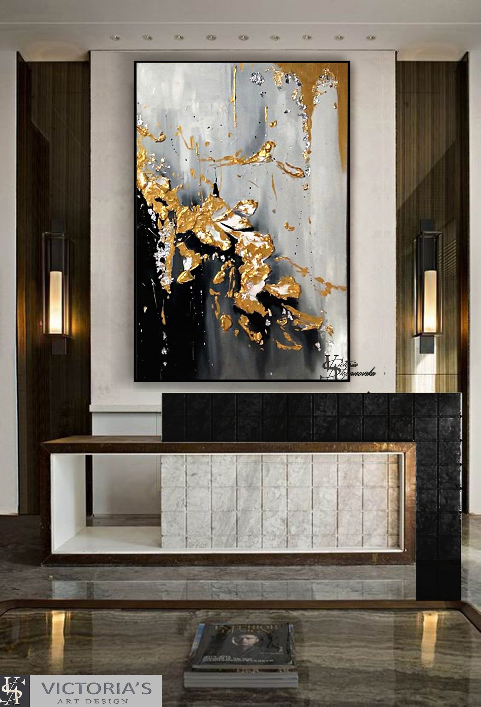 Extra Large Oil Painting, Original Oil Painting Abstract Modern on ...
