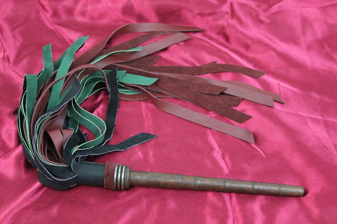 Wood and Leather Antique Spindle Flogger - Etsy