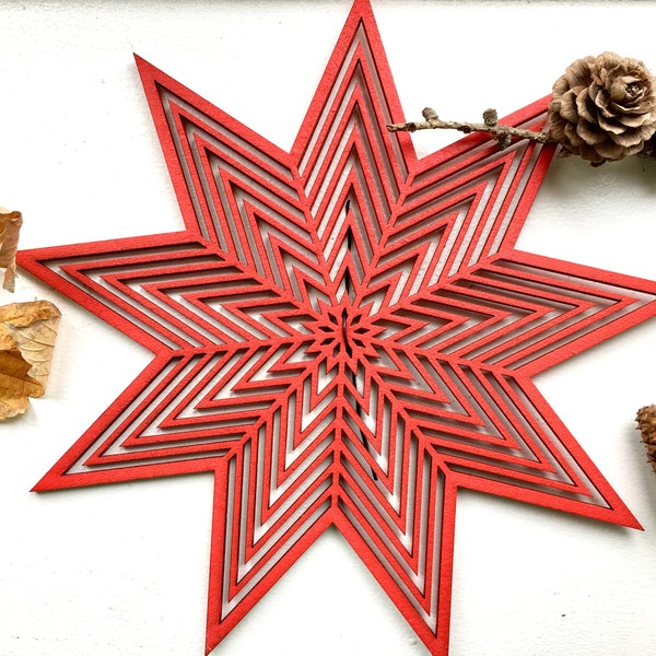 Wooden Tree Topper - Etsy