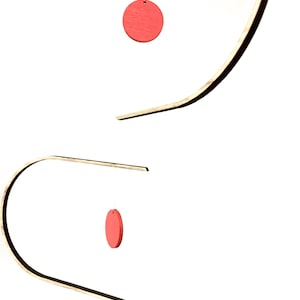 PUOLIKUU Kinetic Art Mobile, Art Deco Wooden Mobile, Art Nouveau Home ...