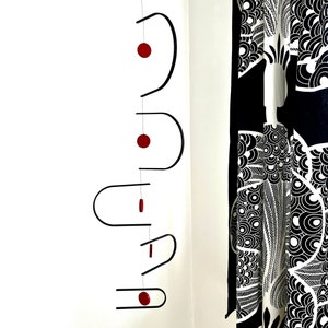 PUOLIKUU Kinetic Art Mobile, Art Deco Wooden Mobile, Art Nouveau Home ...