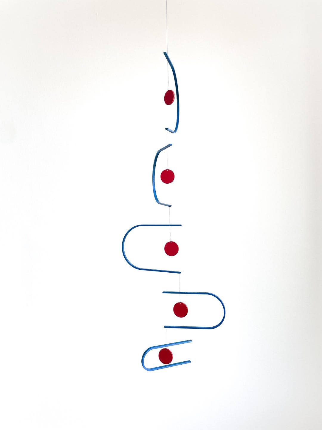 PUOLIKUU Kinetic Art Mobile, Art Deco Wooden Mobile, Art Nouveau Home ...