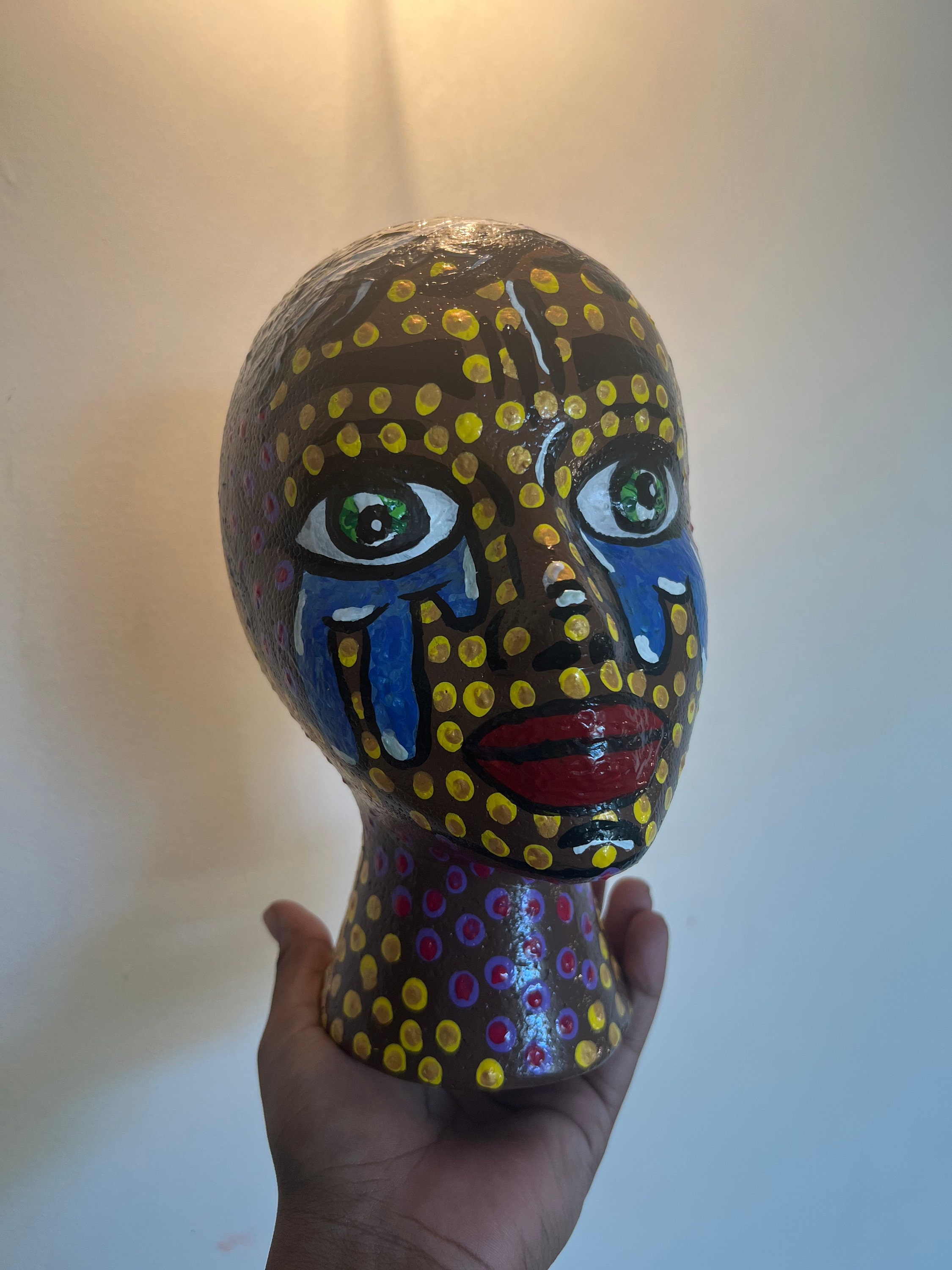 Painted Mannequin Head - Etsy