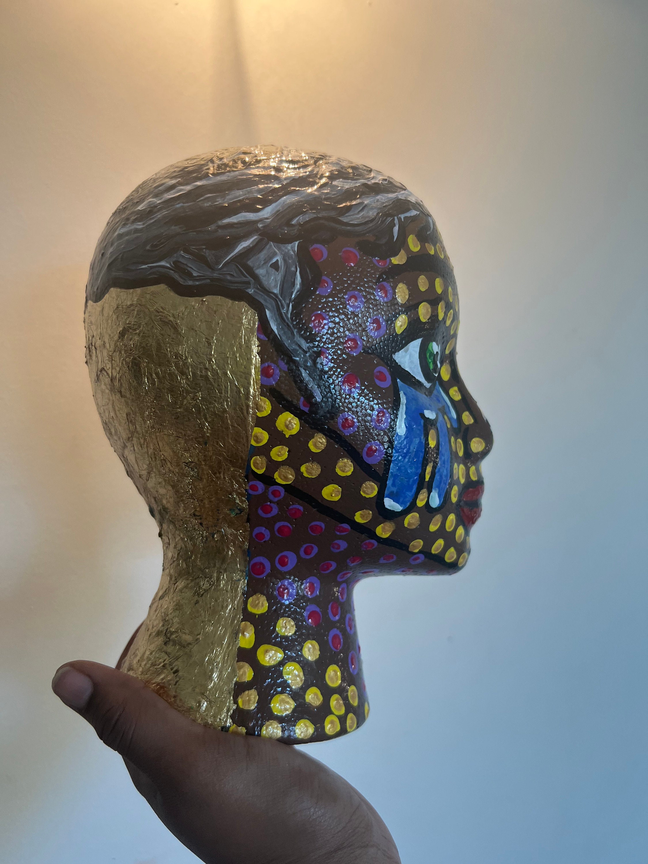 Painted Mannequin Head - Etsy