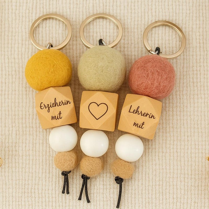 Schlüsselanhänger filz - Etsy.de
