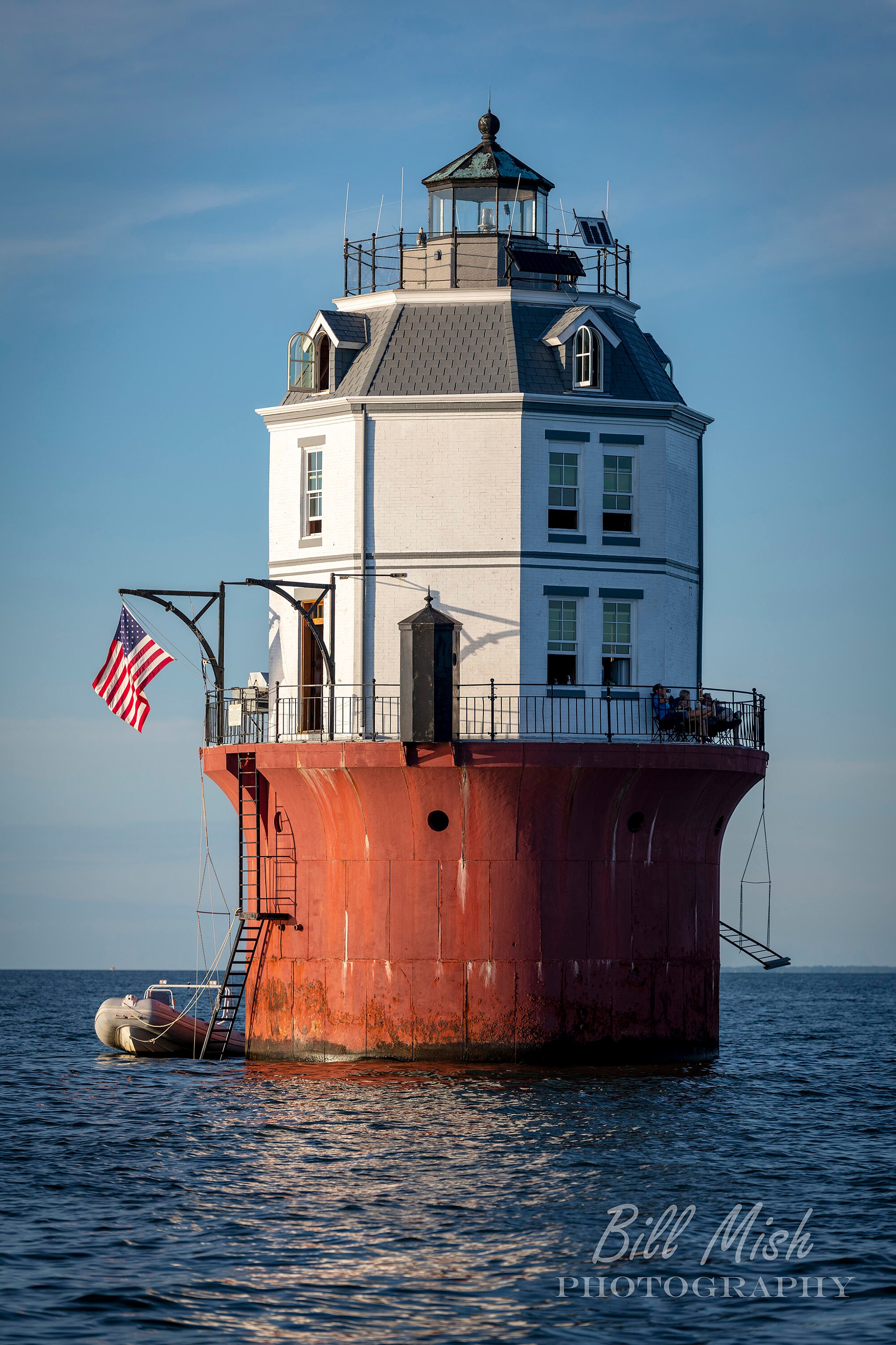 Baltimore Lighthouse American Flag Chesapeake Bay Maryland Nature ...