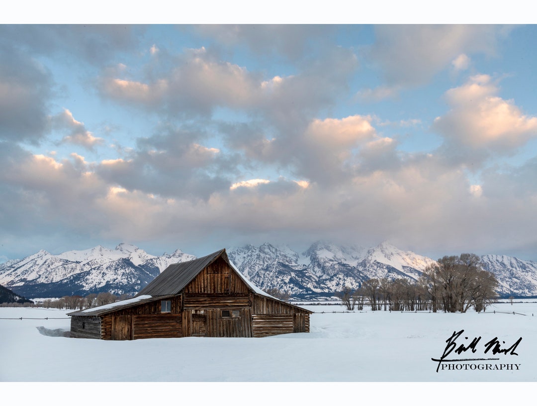 Winter Light – T.A. Moulton Barn, Jackson Hole - Etsy