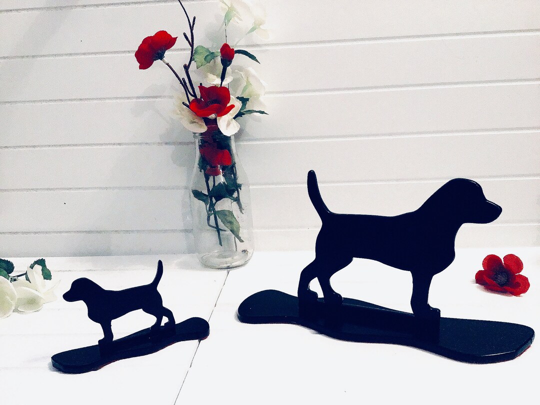 Beagle Hand-crafted Ornament | Unique Metal Statue Silhouette ...