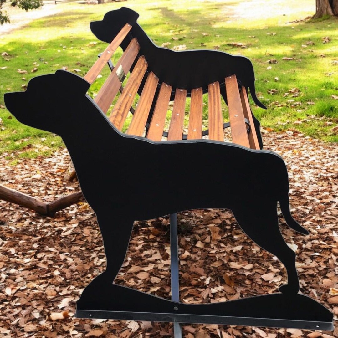 Hand-crafted Staffordshire Bull Terrier Garden Bench: Metal Staffy Seat ...