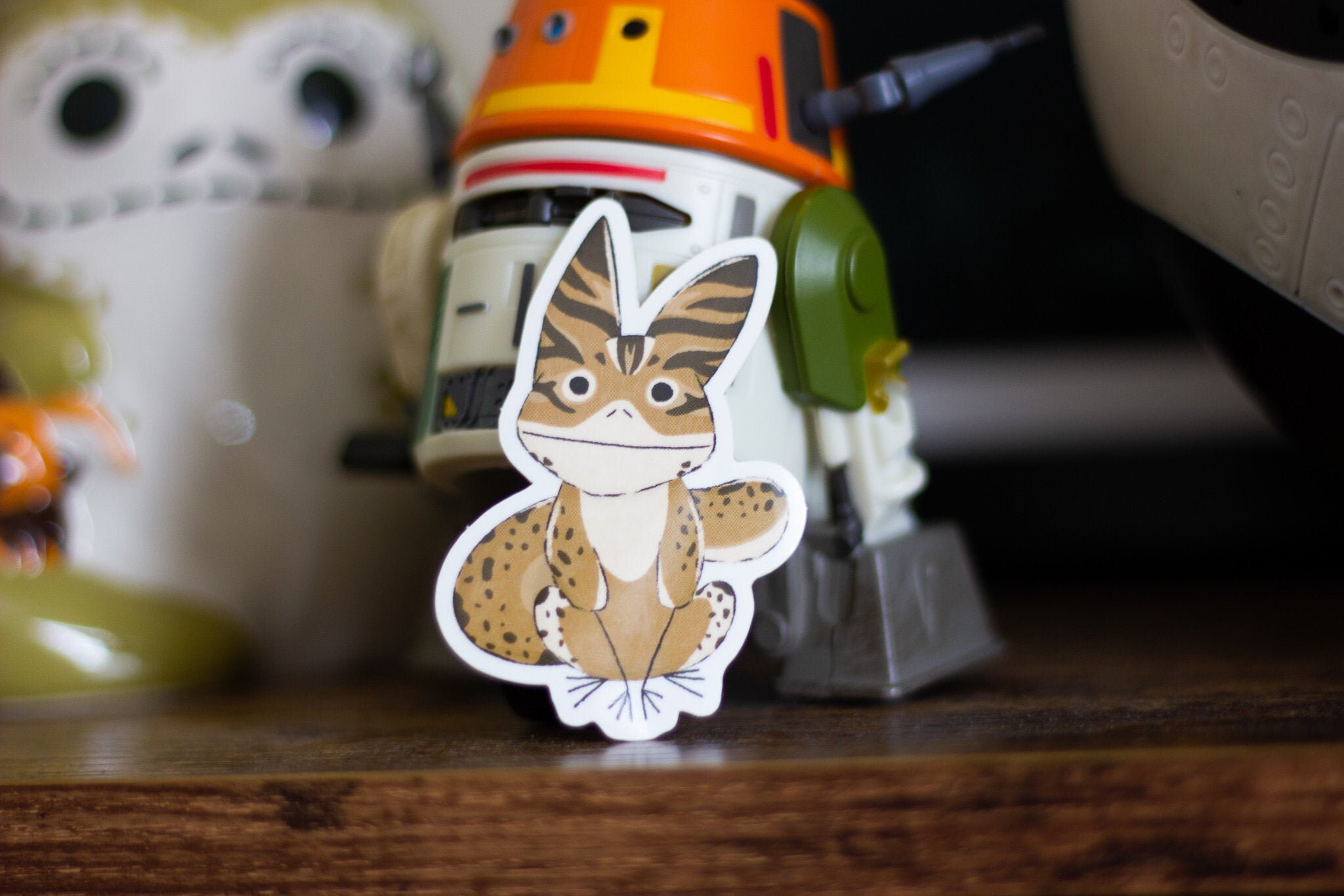 Loth-cat Star Wars laptop sticker / Clone Wars Rebels white | Etsy