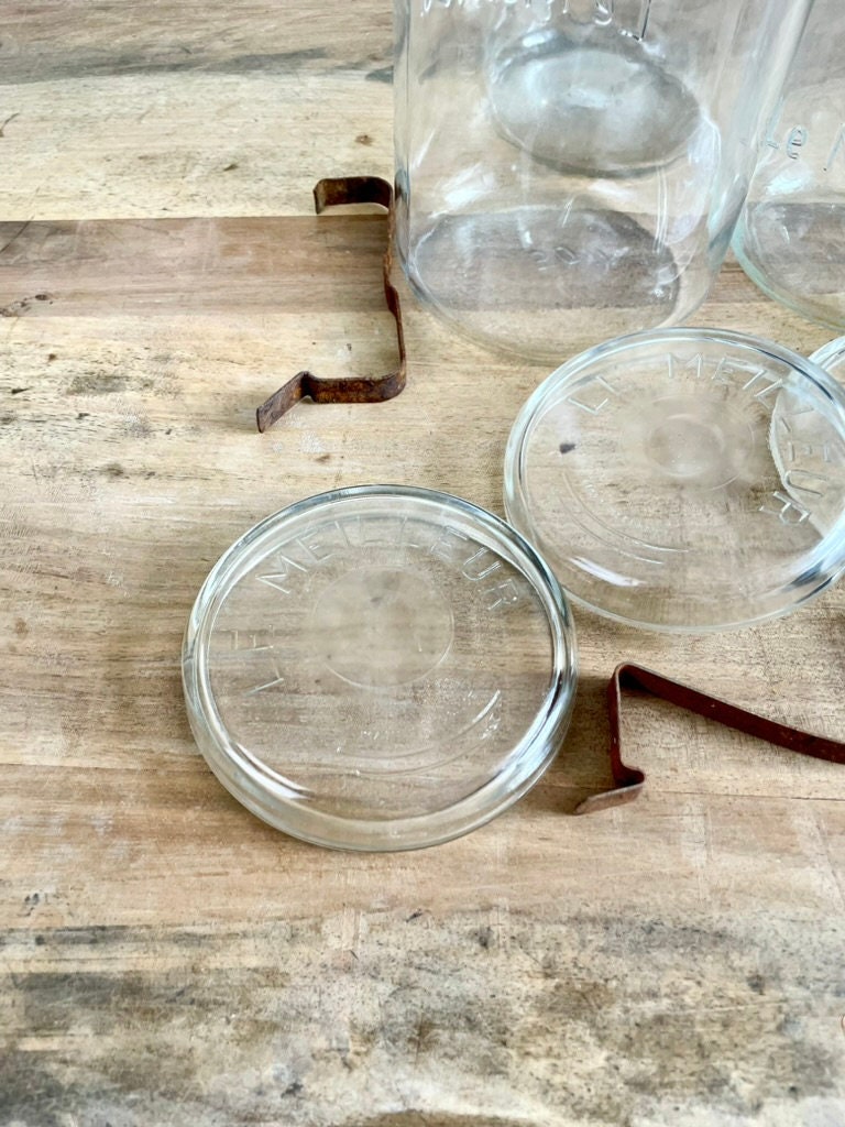 Set of 3 French Vintage “le Meilleur” Canning Jars, C1940s-1950s ...