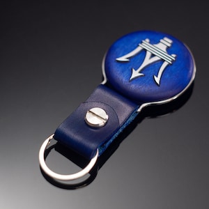 Maserati Blue Keychain Wooden Titanium Aluminum Spyder Gran Turismo 350 ...