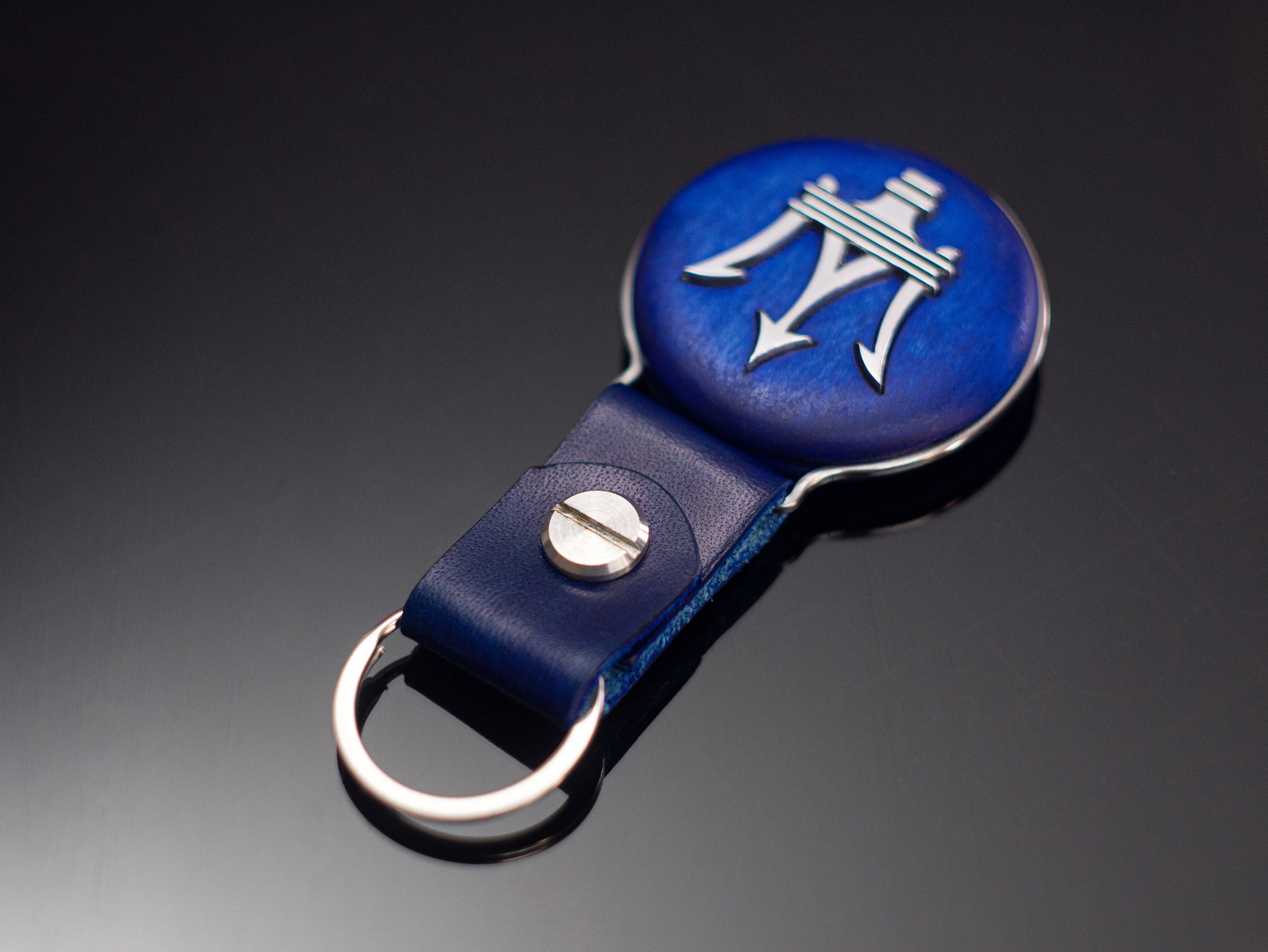 Maserati Blue Keychain Wooden Titanium Aluminum Spyder Gran Turismo 350 ...