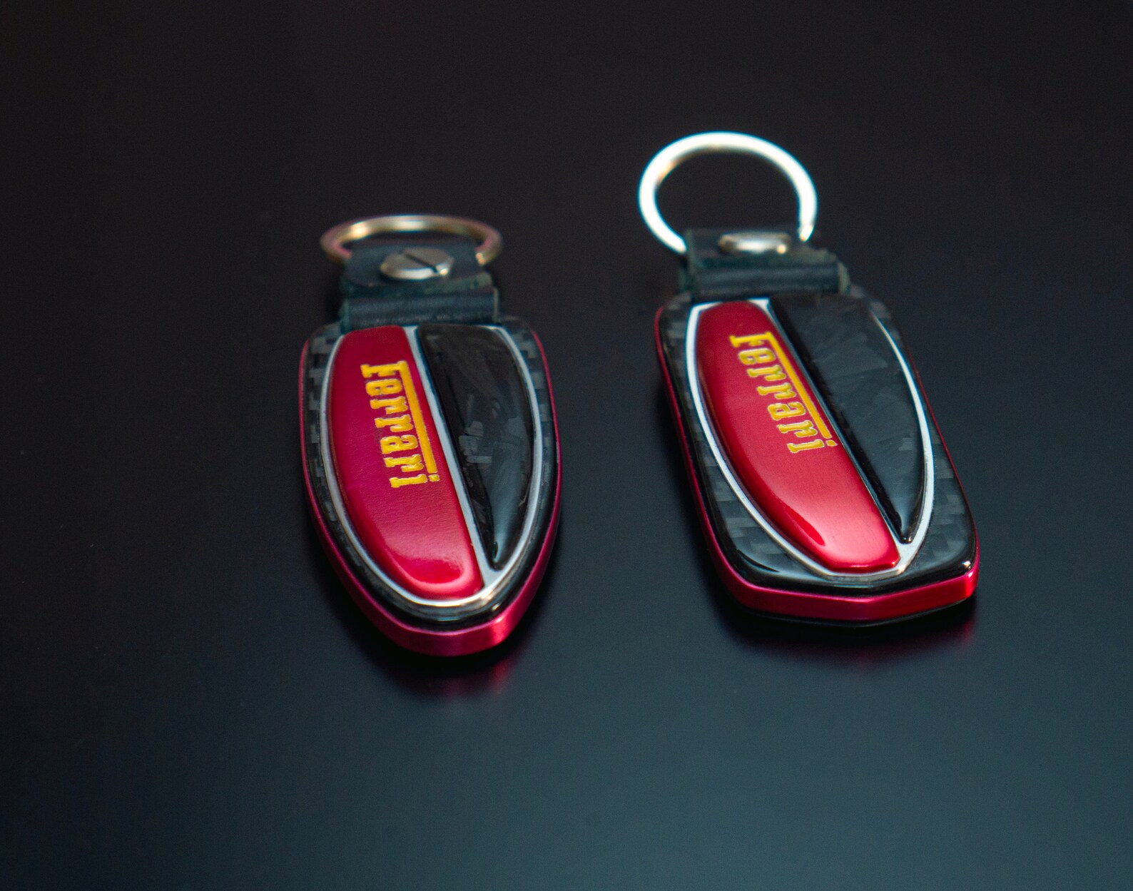 Custom Ferrari Keychain Made of Carbon Fiber Aluminum - Etsy