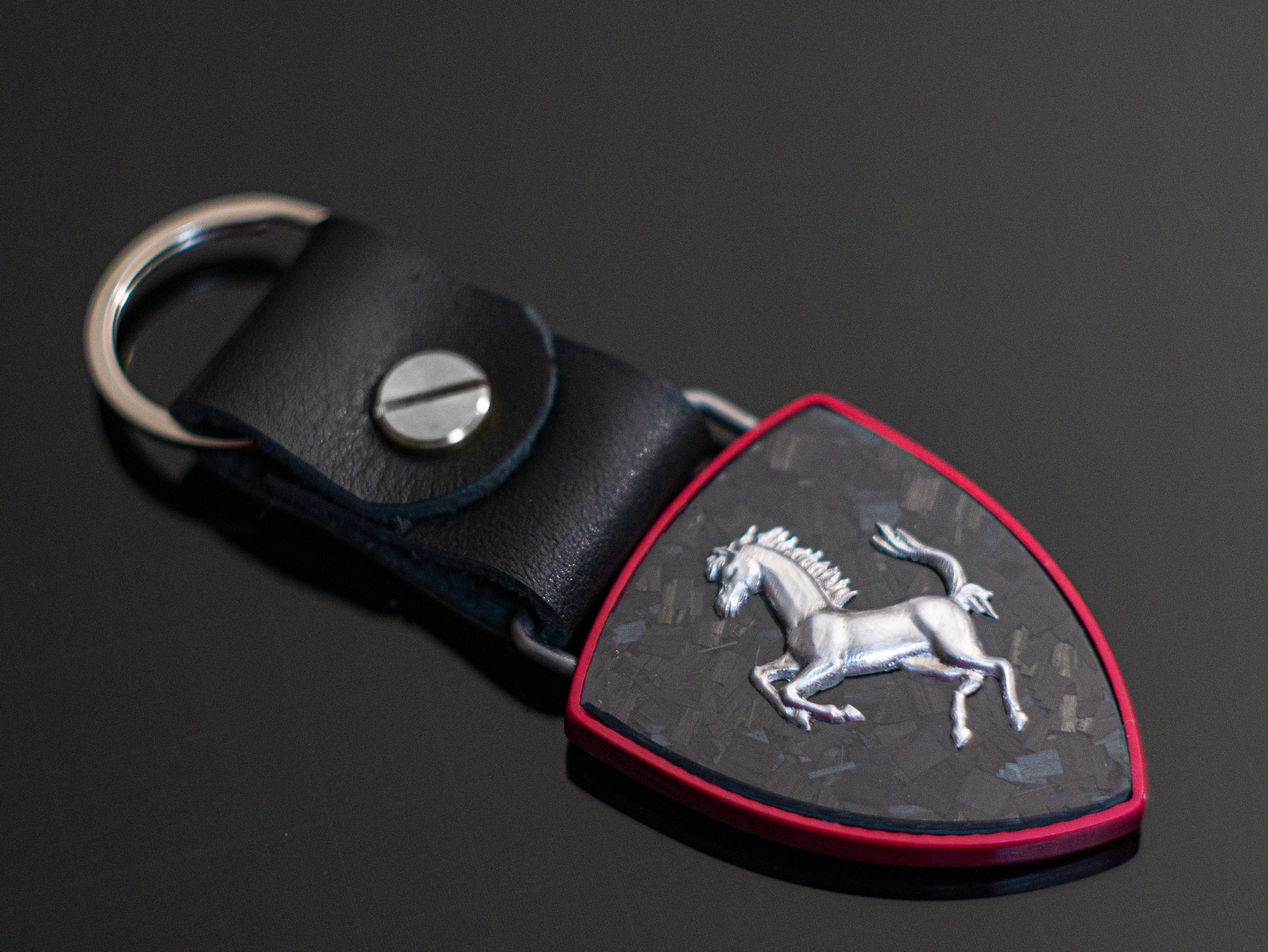 Custom Ferrari Keychain Made of Carbon Fiber Aluminium - Etsy