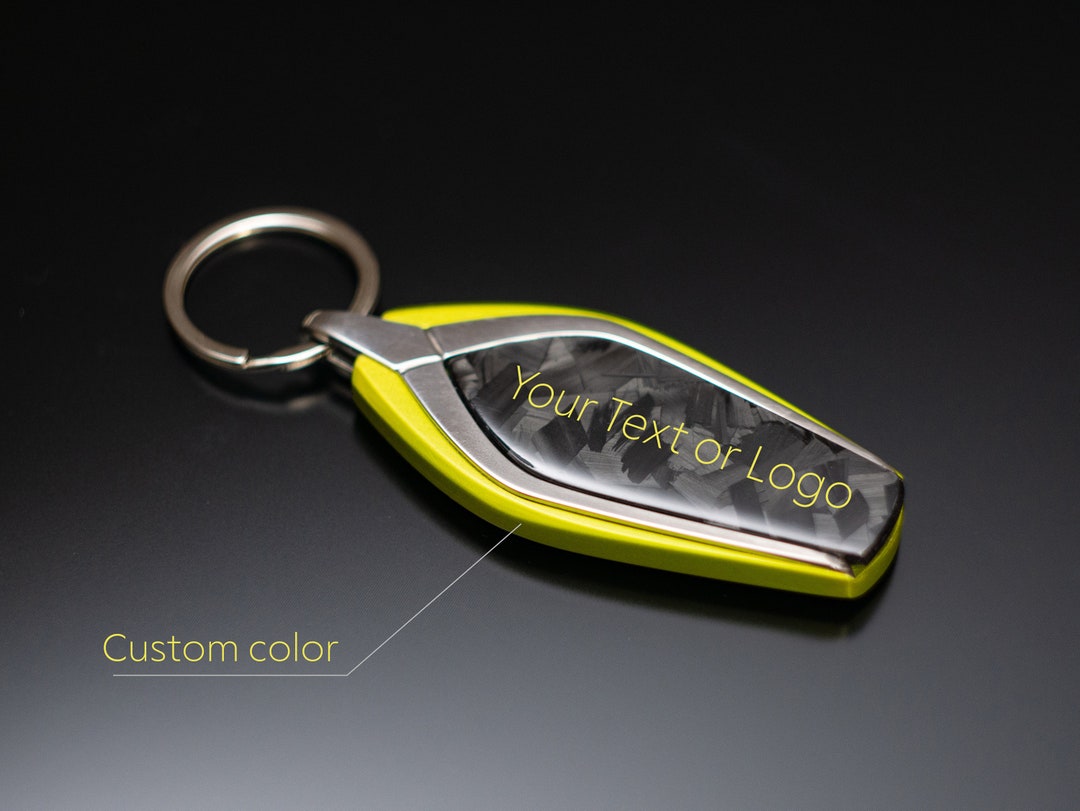 Lamborghini Keychain, Anodized Aluminum, Carbon Fiber, Your Lettering ...