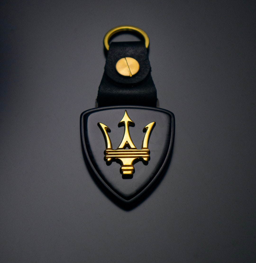 Maserati Black Keychain Carbon, Aluminum, Titanium, Spyder, Gran ...
