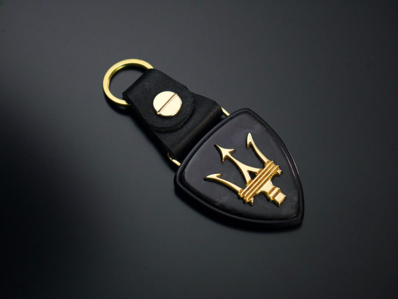 Maserati Black Keychain Carbon, Aluminum, Titanium, Spyder, Gran ...