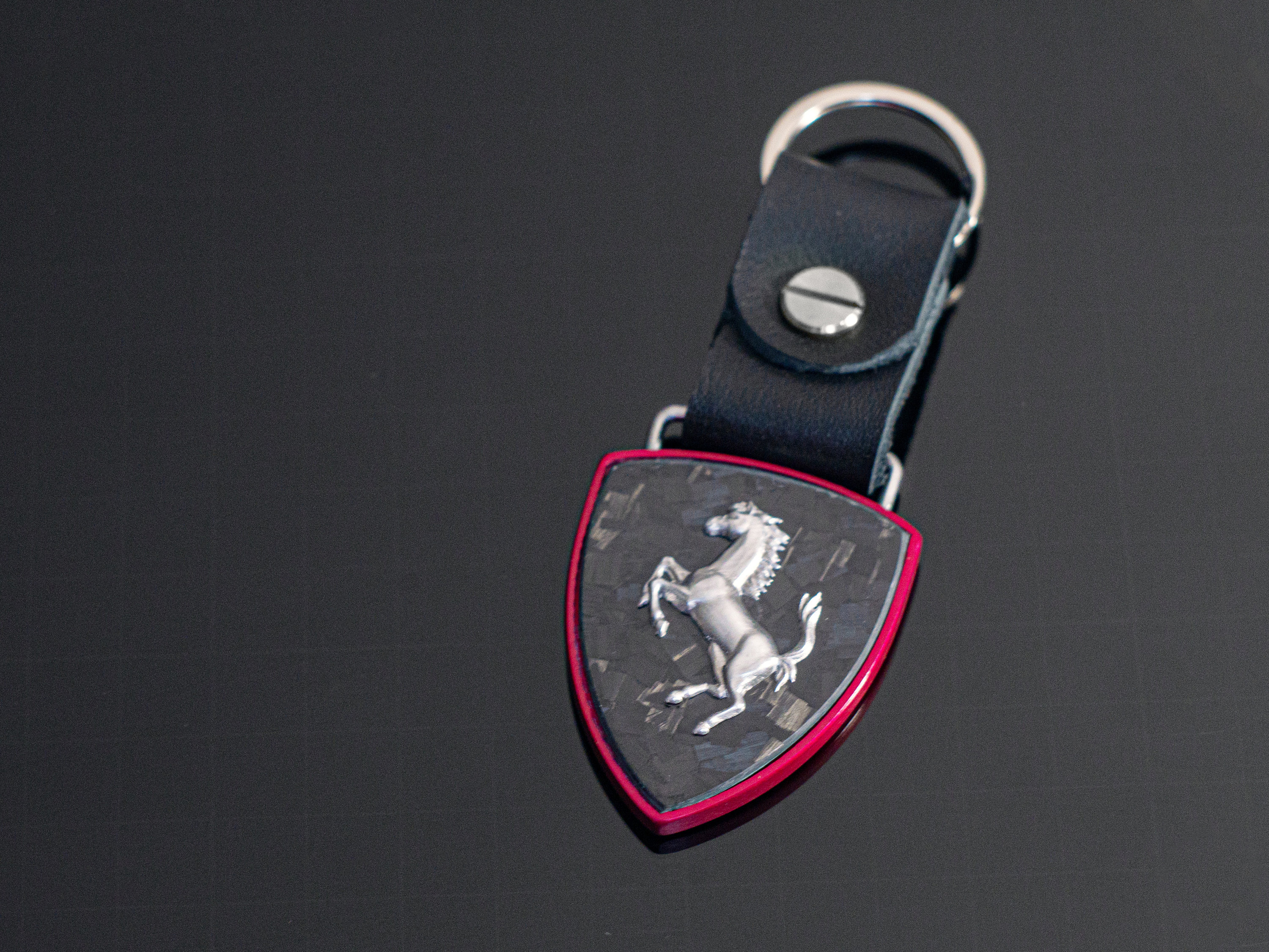 Custom Ferrari Keychain, Made of Carbon Fiber, Aluminium, Fiorano ...