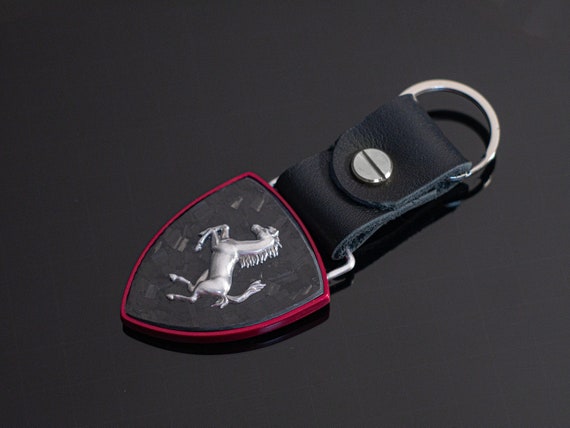Custom Ferrari Keychain Made of Carbon Fiber Aluminium - Etsy