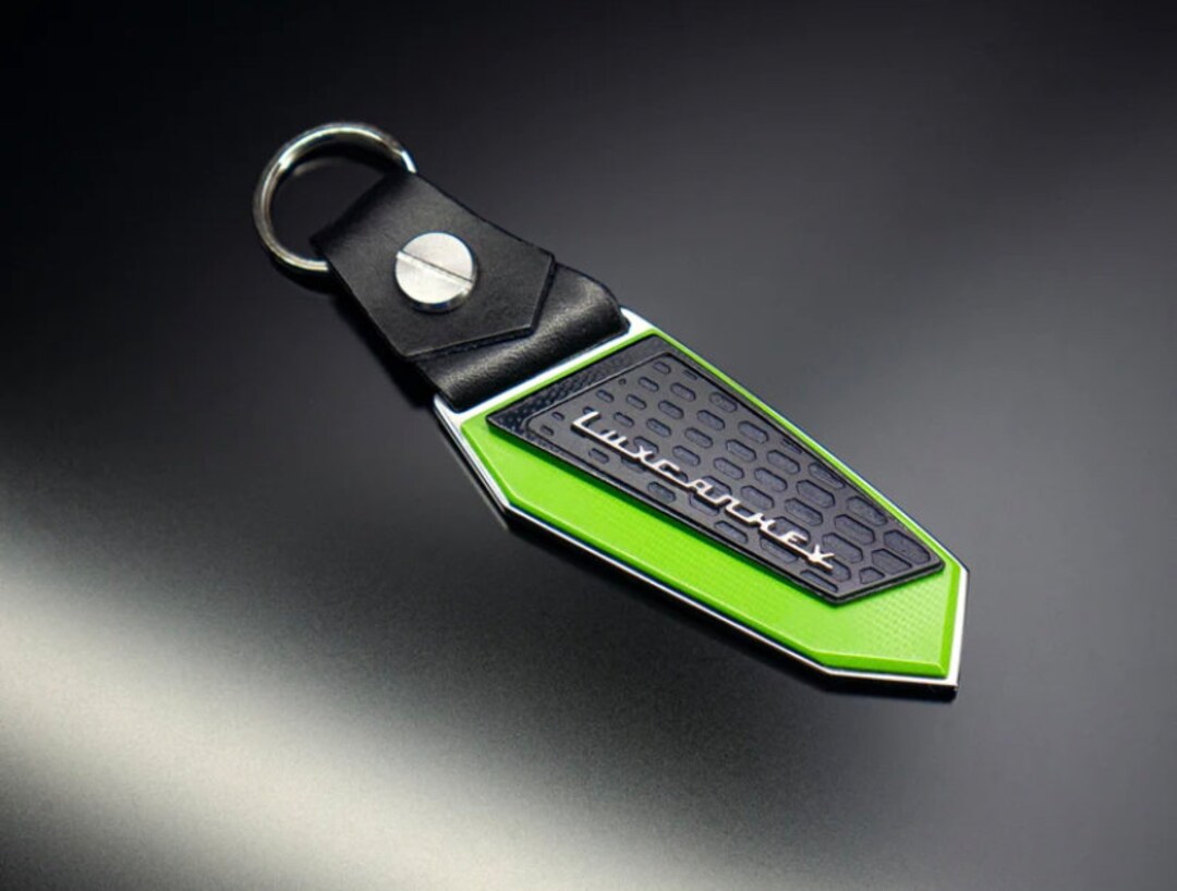 Lamborghini Keychain, Anodized Aluminum, Carbon Fiber, Steratto ...