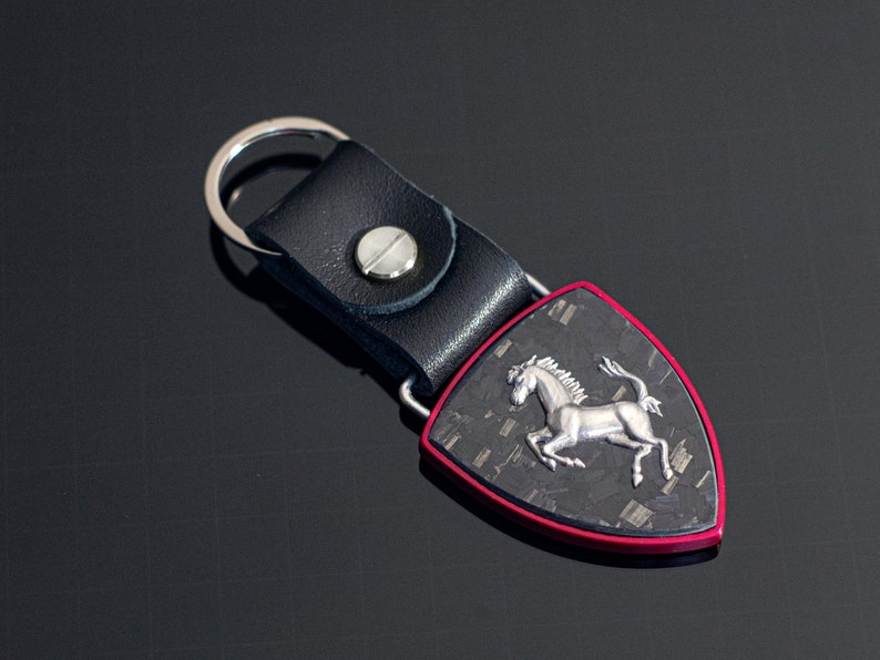 Custom Ferrari Keychain Made of Carbon Fiber Aluminium - Etsy