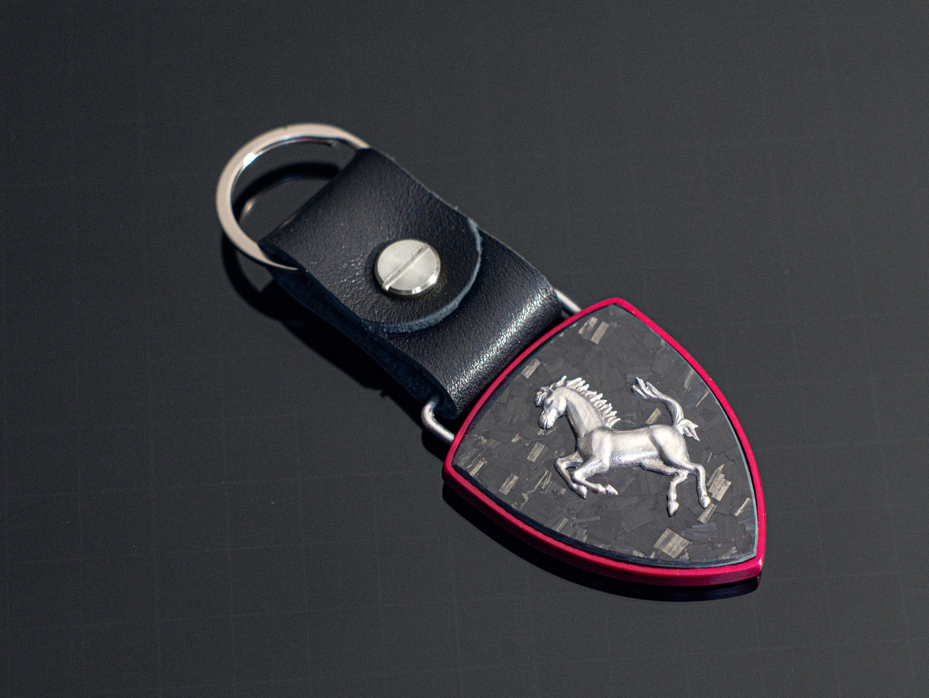 Custom Ferrari Keychain, Made of Carbon Fiber, Aluminium, Fiorano ...