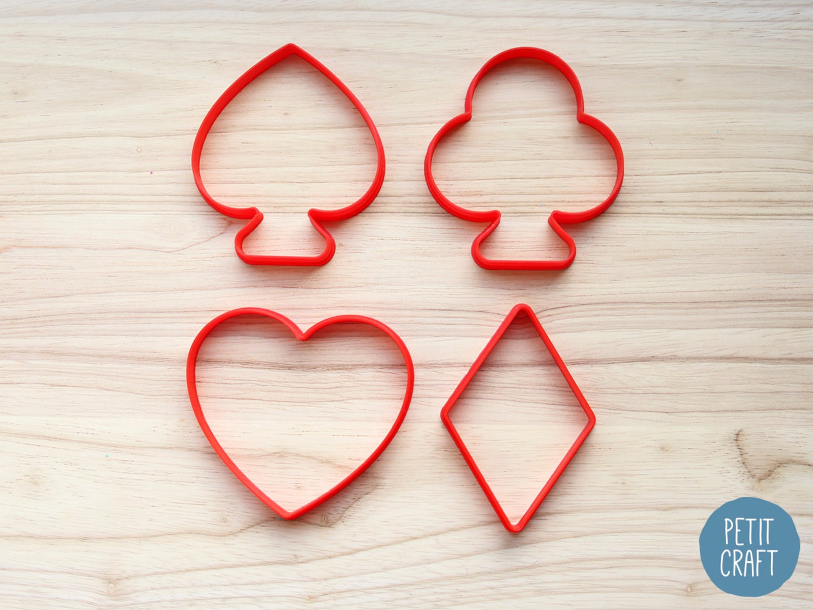 Playing Cards Suits Cookie Cutters Cake and Fondant - Etsy UK