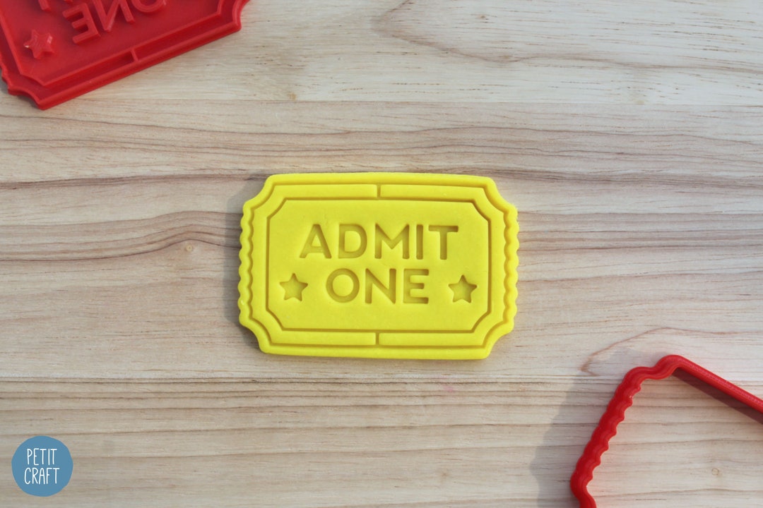 Admit One | Circus Ticket, Retro Movie Ticket Cookie Cutter and ...