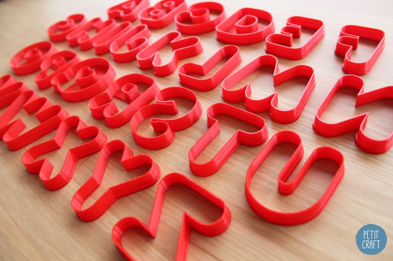 Chunky Alphabet Letters Cookie Cutters Cake and Fondant - Etsy