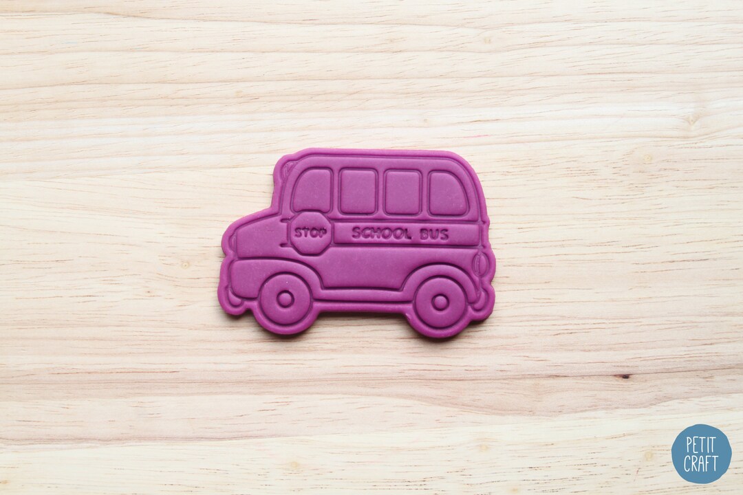 School Bus | Cookie Cutter and Embosser, Stamp, Cake and Fondant ...