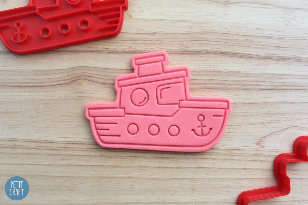 Toy Boat | Ship Cookie Cutter and Embosser, Cake and Fondant Decorates ...