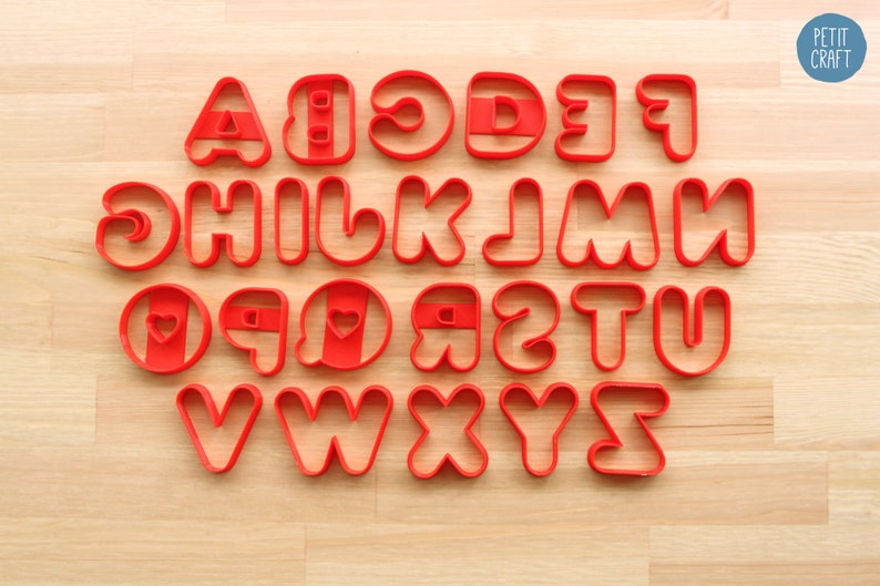 Chunky Alphabet Letters Cookie Cutters Cake and Fondant - Etsy
