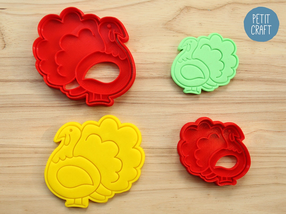 Turkey Cookie Cutters and Embossers Cake and Fondant - Etsy