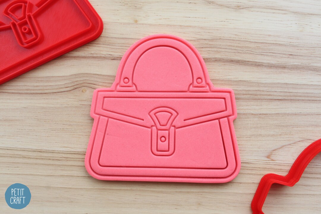Handbag, Purse, Clutch Bag | Cookie Cutter and Embosser, Stamp, Cake ...
