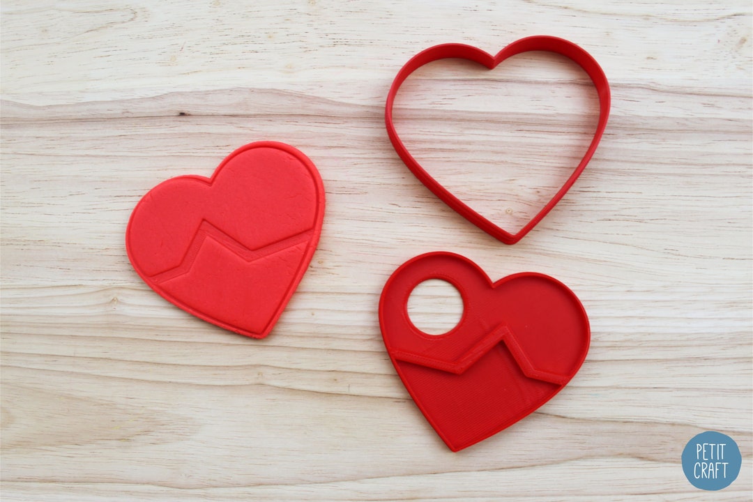 Heart Beat | Pulse, Rhythm, EKG Cookie Cutters and Embossers, Stamp ...