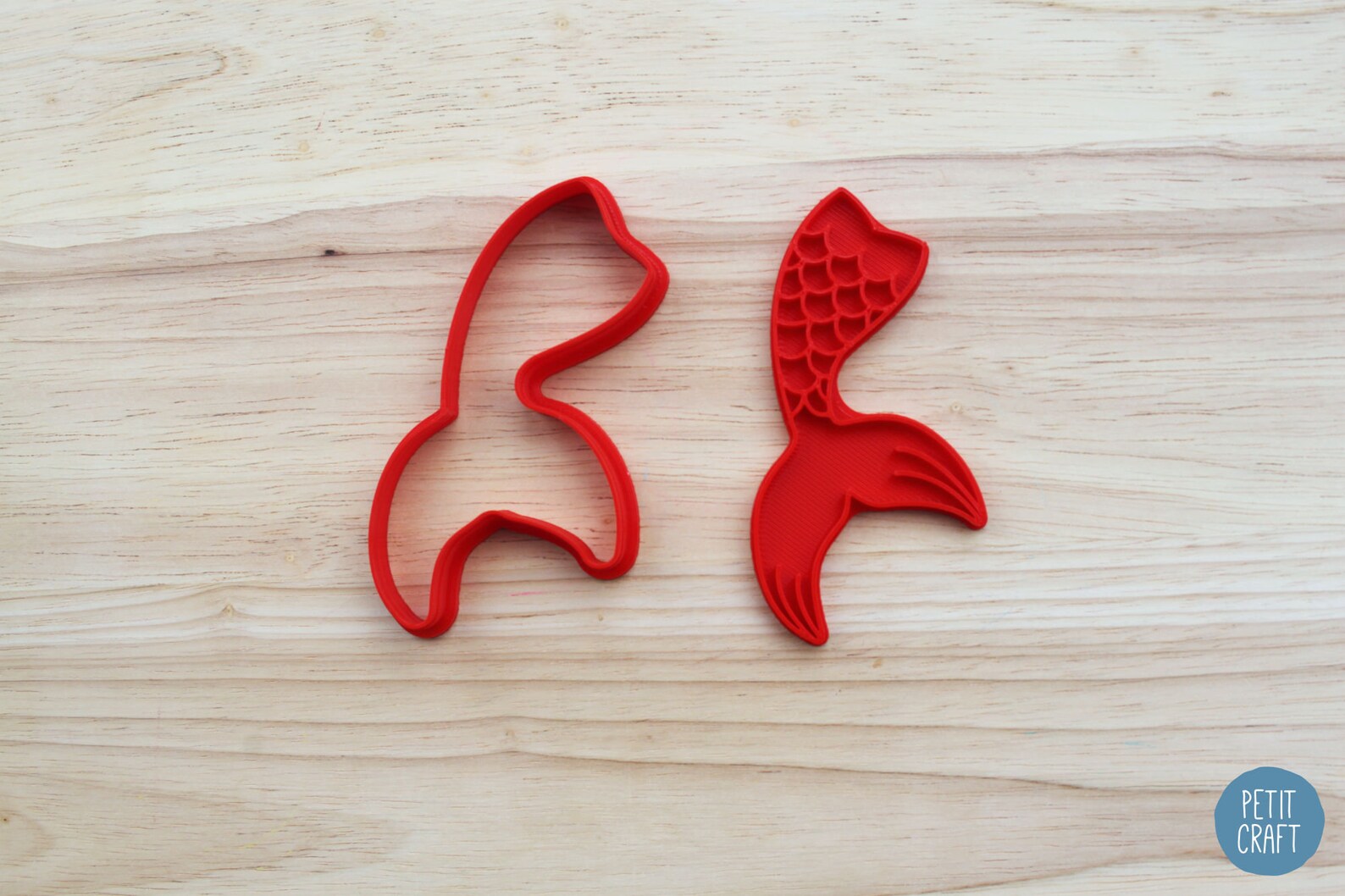 Mermaid Tail Cookie Cutters and Embossers Cake and Fondant - Etsy UK
