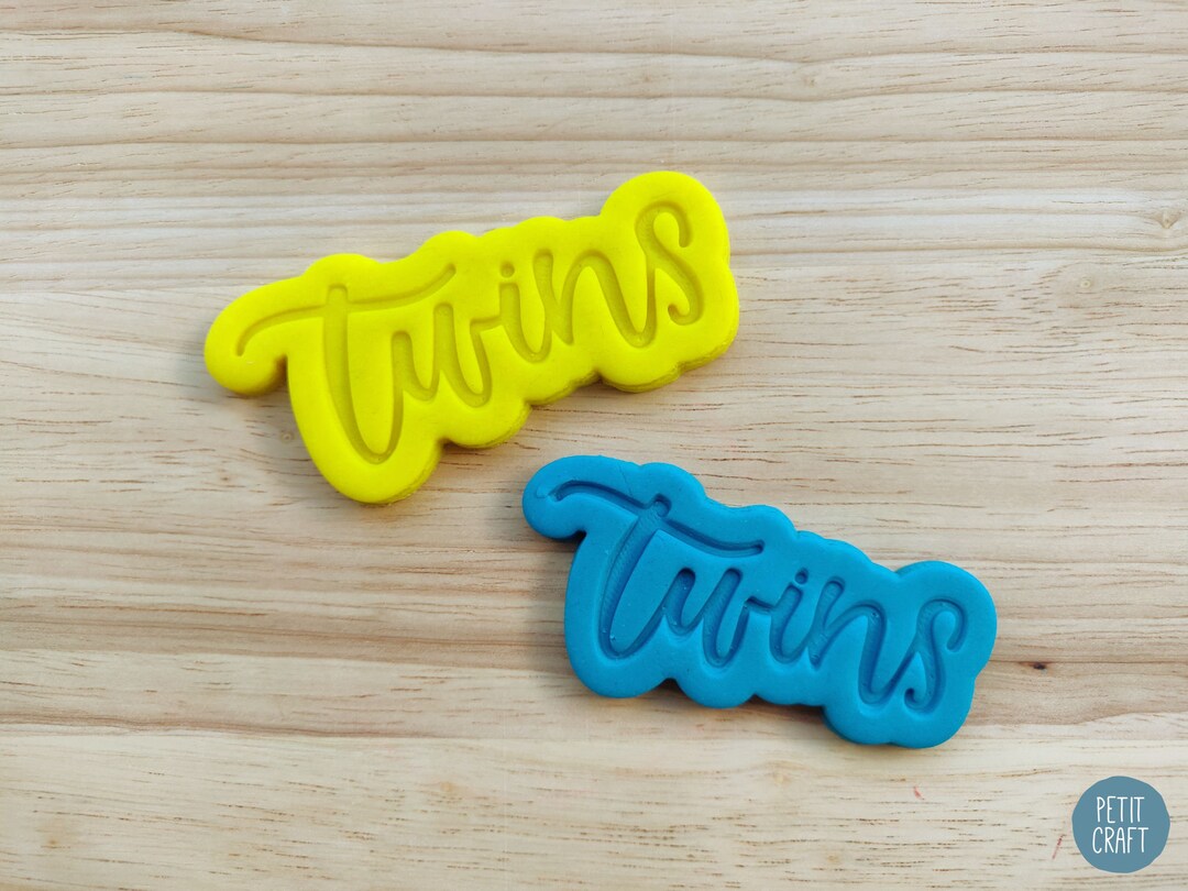 Twins | Script Cookie Cutters and Embossers, Cake and Fondant Decorates ...