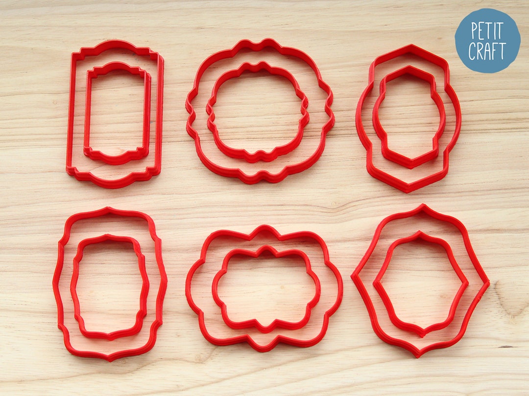Vintage Frames & Borders | Geometric Shapes Cookie Cutters, Cake and ...