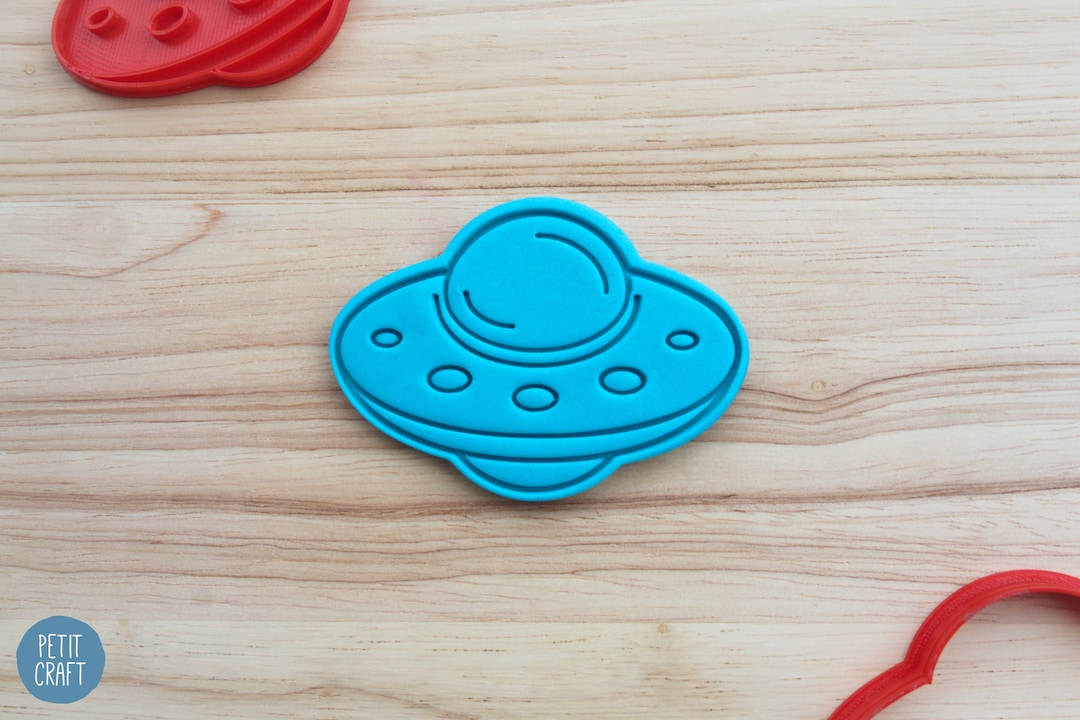 UFO | Spaceship Cookie Cutter and Embosser, Cake and Fondant Decorate ...