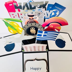 Athens Card in a Box/3d Card - Etsy