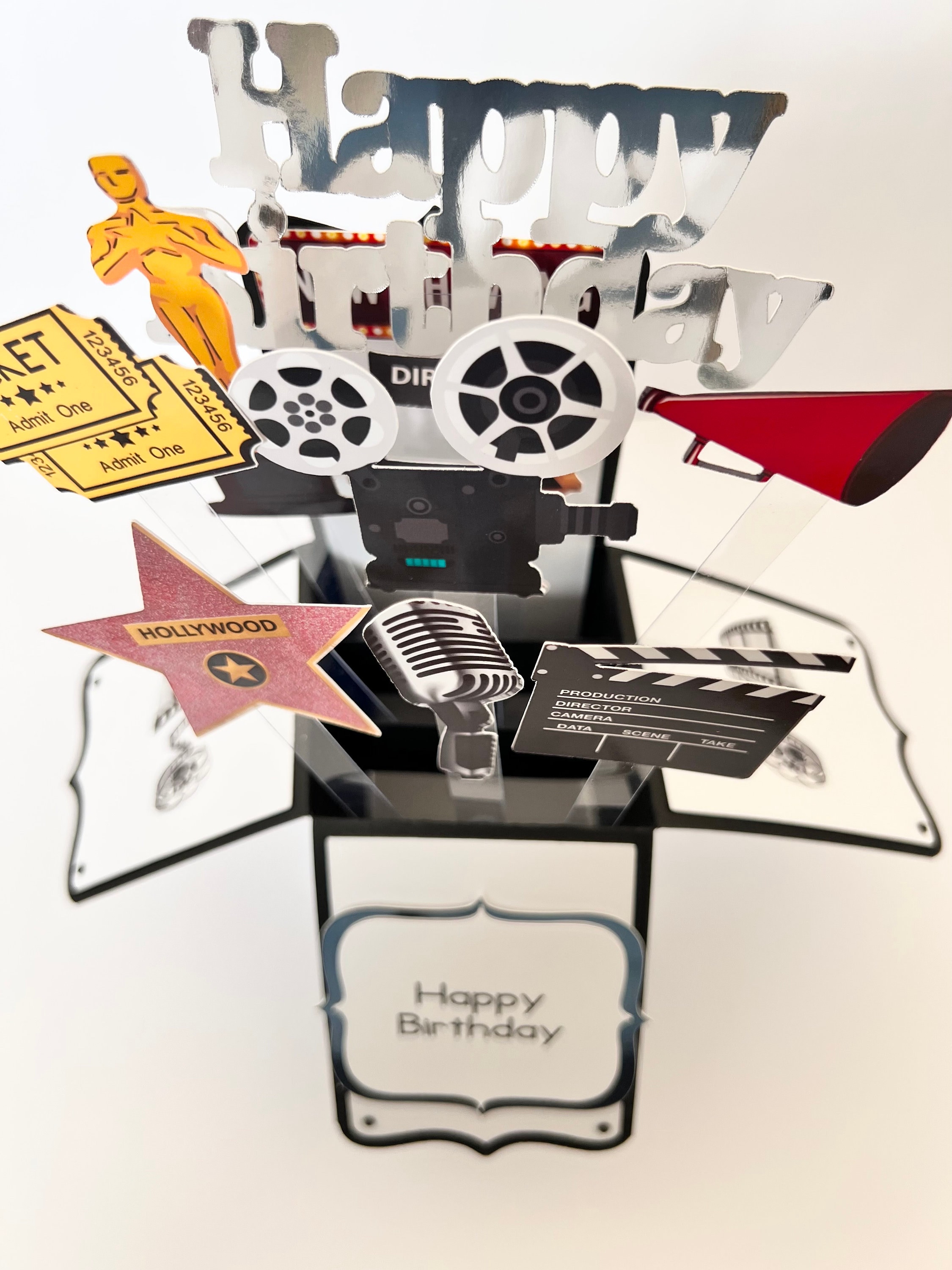 Film Fan Card in a Box/pop up Box - Etsy
