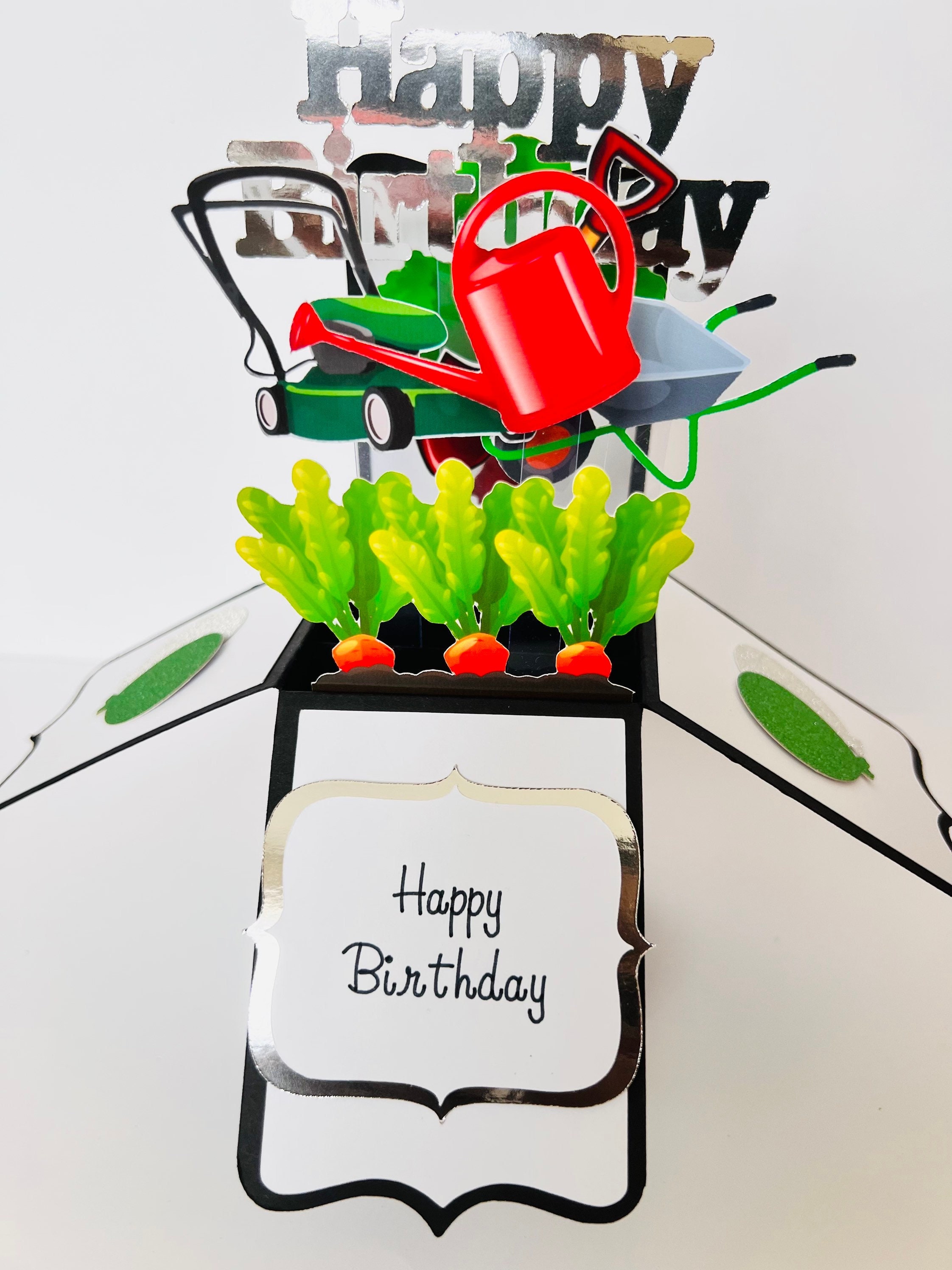 Gardening Card in a Box/3d Card - Etsy Hong Kong