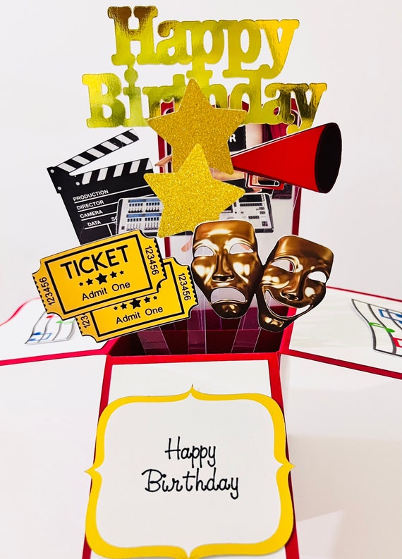Theatre Drama Acting Themed Card in a Box/3d Card - Etsy UK