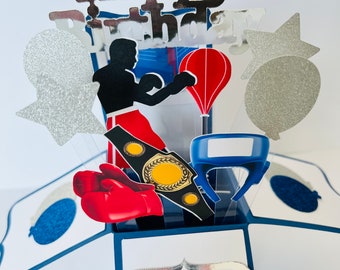 Boxing Themed Birthday Box/pop up Card Created by Designs by - Etsy UK